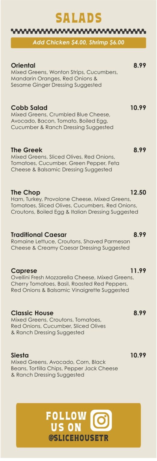 Slice House TR - NY style pies